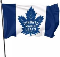 China Pantone Color Toronto Maple Leaf Flag 3x5ft Silk / Digital / Sublimation Printing for sale
