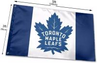 China Pantone Color Toronto Maple Leaf Flag 3x5ft Silk / Digital / Sublimation Printing for sale