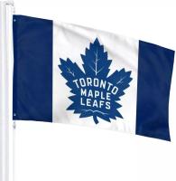 China Pantone Color Toronto Maple Leaf Flag 3x5ft Silk / Digital / Sublimation Printing for sale