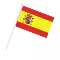 China Portable Small Hand Flags Logo Custom Print Spain Country Flags for sale