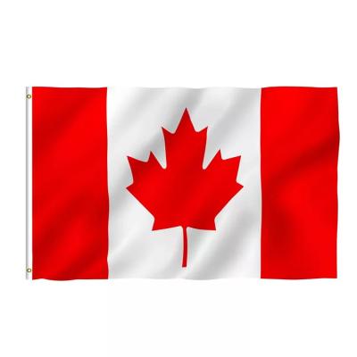 China 150cmx90cm Polyester World Flags Hanging Style Canada Country Flag for sale