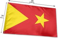 China Fast Delivery 150x90 Cm Ethiopia Tigray Flag Polyester Hanging Style for sale