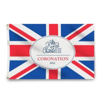 China High Quality 3x5ft King Charles Flag UK King Charles III Coronation 2023 for sale