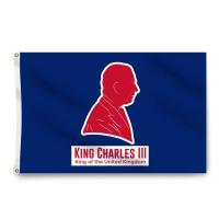 China High Quality 3x5ft King Charles Flag UK King Charles III Coronation 2023 for sale