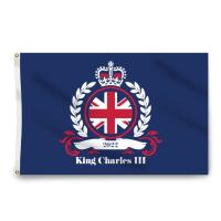 China High Quality 3x5ft King Charles Flag UK King Charles III Coronation 2023 for sale