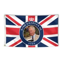 China High Quality 3x5ft King Charles Flag UK King Charles III Coronation 2023 for sale