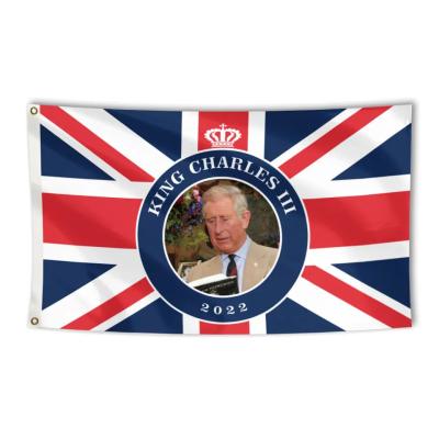China High Quality 3x5ft King Charles Flag UK King Charles III Coronation 2023 for sale