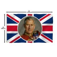 China High Quality 3x5ft King Charles Flag UK King Charles III Coronation 2023 for sale