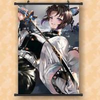 China Custom Canvas Manga Wall Art Banner Cartoon Hanging Chainsaw Man Flag for sale