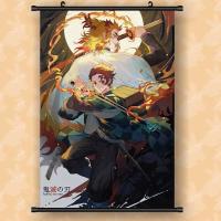 China Custom Canvas Manga Wall Art Banner Cartoon Hanging Chainsaw Man Flag for sale