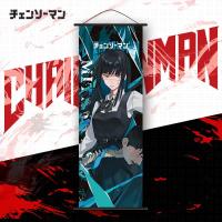 China Custom Canvas Manga Wall Art Banner Cartoon Hanging Chainsaw Man Flag for sale