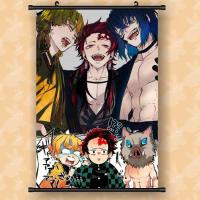 China Custom Canvas Manga Wall Art Banner Cartoon Hanging Chainsaw Man Flag for sale