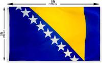 China Fast Delivery 150x90 Cm Polyester World Flags Bosnia And Herzegovina Flag for sale