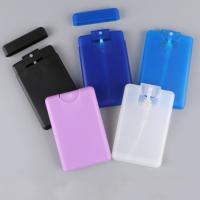 China 20Ml 30ML Plastic Credit Card Sprayer For Perfume White Black Pink Blue for sale