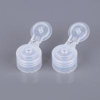 China Transparent Flip Top Caps For Bottles 20mm 24mm PP Lotion Bottle Lids for sale