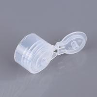 China Transparent Flip Top Caps For Bottles 20mm 24mm PP Lotion Bottle Lids for sale
