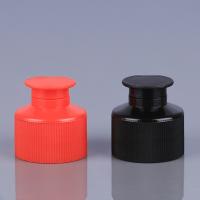 China 24mm 28mm Plastic Flip Top Caps For Bottles Red Black for sale