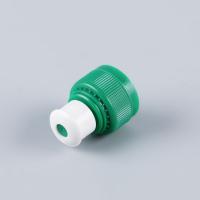China BPA Free Cosmetic Bottle Caps Ribbed 24/410 Push Pull Cap for sale