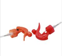 China Disinfectant 24MM 28MM Foaming Trigger Spray Head Red Orange for sale