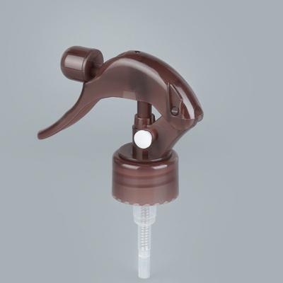 China Water Bottle Plastic 28MM 24MM Mini Trigger Spray Brown for sale