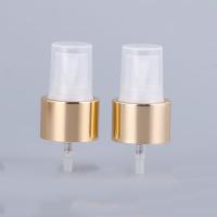 China Transparent Plastic Fine Mist Spray Nozzles 24/410 Gold Sprayer Pump for sale