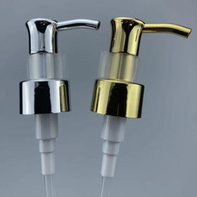 China Silver Gold 24MM Aluminum Lotion Pump Dispenser Anodized for sale