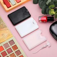 China Perfume Empty Plastic Bottle 20ml Credit Card Size Spray Bottle No Leakage for sale