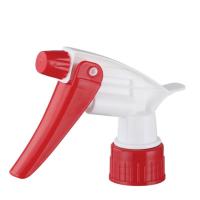 China 28/400 Plastic Yellow Blue Red Trigger Spray Nozzles With Plastic Bottle for sale