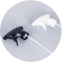 China PP Black 24MM Plastic Spray Nozzle Trigger White Prevent Water Leakage for sale