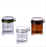 China Lotions Oils Clear Brown Makeup Empty Cream Jars With Lids 20ml for sale
