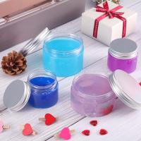 China 2.13 Inch Clear Plastic 4 Oz Cosmetic Jars With Lids With Lids Leakproof for sale