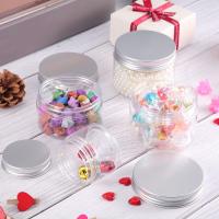China 2.13 Inch Clear Plastic 4 Oz Cosmetic Jars With Lids With Lids Leakproof for sale