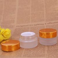 China 30ml Lotion Frosted Glass Jar With Aluminum Lid No Leakage for sale