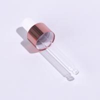 China Rose Gold Frosted Eye Dropper Bottles 3ml 5ml 10ml 15ml for sale