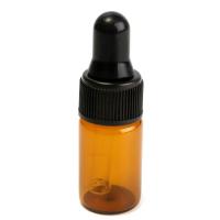 China 5ml Essential Oil Bottles Brown Small Glass Dropper Bottles for sale