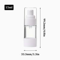 China Plastic PP 15ml White Airless Pump Bottle Packaging Cosmetic for sale
