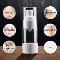 China Plastic PP 15ml White Airless Pump Bottle Packaging Cosmetic for sale