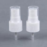 China 24mm Fine Mist Sprayer White Ribbed Cosmetic Bottle Pump for sale
