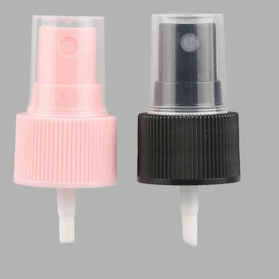 China PET Bottle Pink Black 24MM Cosmetic Mist Sprayers Pump With Tube for sale