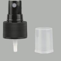 China PET Bottle Pink Black 24MM Cosmetic Mist Sprayers Pump With Tube for sale