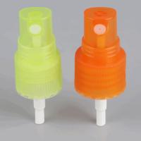 China Green Orange Plastic 24mm Mist Spray Pump For PET Bottle for sale