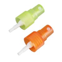 China Green Orange Plastic 24mm Mist Spray Pump For PET Bottle for sale