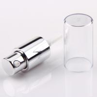 China 20/410 Cosmetic Cream Pump Aluminum Silver Lotion Pump With Full Cover for sale