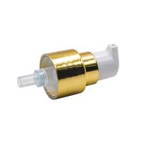 China Polypropylene Cosmetic Hand Pump 20mm/410 Gold Dispenser Pump for sale