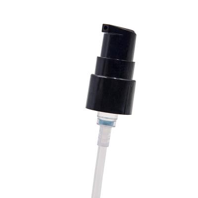 China 20/410 Cosmetic Cream Pump PP Plastic Black Treatment Pump for sale