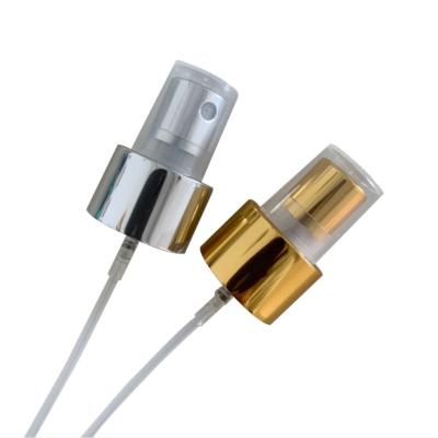 China LinDeer Gold Silver Aluminum Spray Cap 18mm Atomiser Spray for sale
