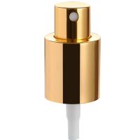 China 24mm High Gold Aluminum Mist Sprayer For Plastic Bottle for sale