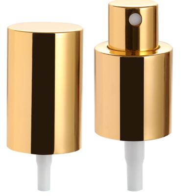 China 24mm High Gold Aluminum Mist Sprayer For Plastic Bottle for sale