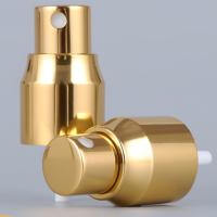 China Small Gold Aluminum Cap 20/410 Fine Mist Sprayer With Tube for sale