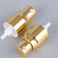 China Small Gold Aluminum Cap 20/410 Fine Mist Sprayer With Tube for sale